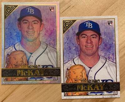 2020 Topps Gallery Brendan Mckay RC Rainbow Foil #65 + Bonus Base Card ...