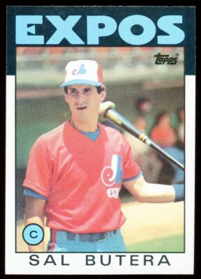 1986 Topps #407 Sal Butera Catcher Montreal Expos FREE shipping | eBay