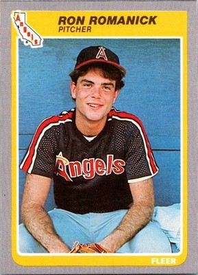 Ron Romanick 1985 Fleer #309 Rookie California Angels | eBay