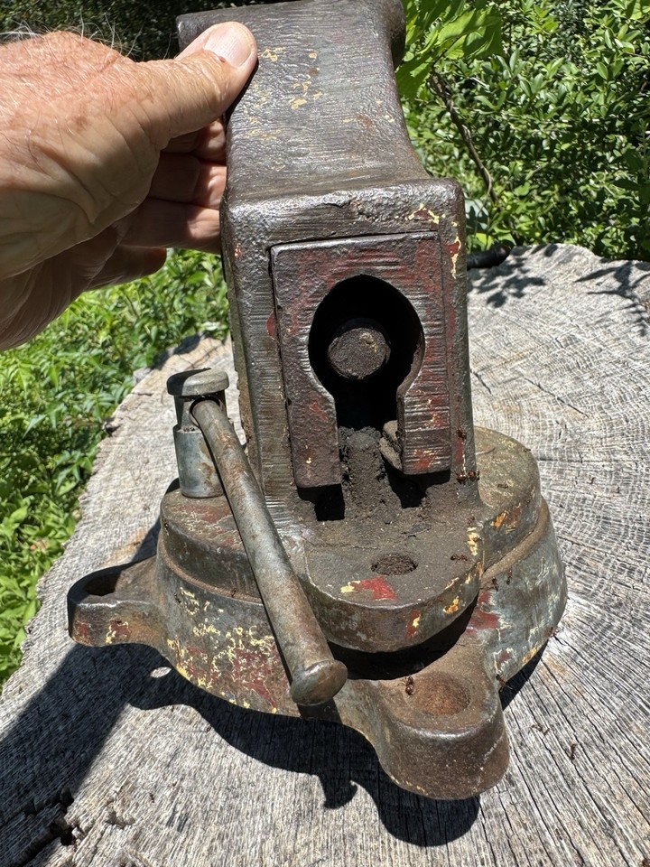 Classic Vintage Ridgid 35CPN Bench Vise. Swivel Base. Good Working ...