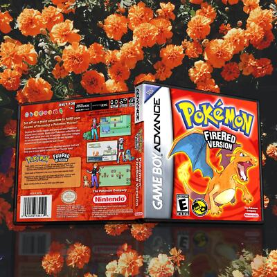 Pokemon FireRed Game Case - Game Boy Color Game Case - No Game Included ...