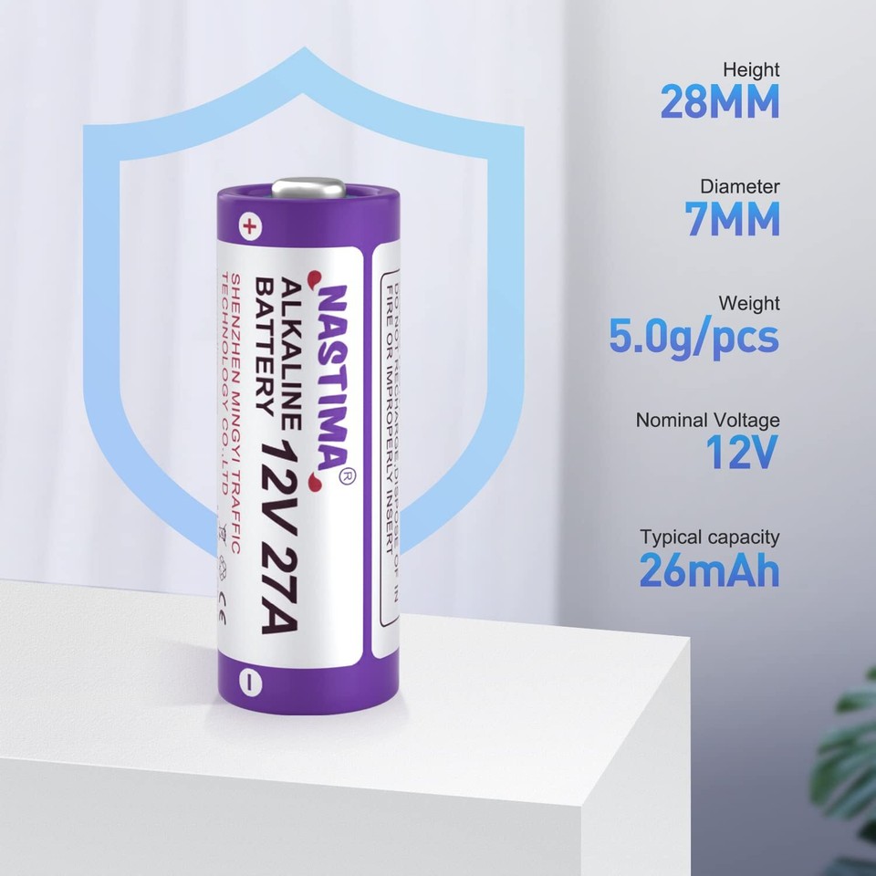12V 27A A27 Alkaline Battery V27A LR27A MN27 L828 12V Battery 5-Pack | eBay