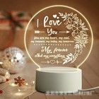 Valentine’s Day Gift 3D Lamp USB Acrylic Lights Romantic Love Gift | eBay