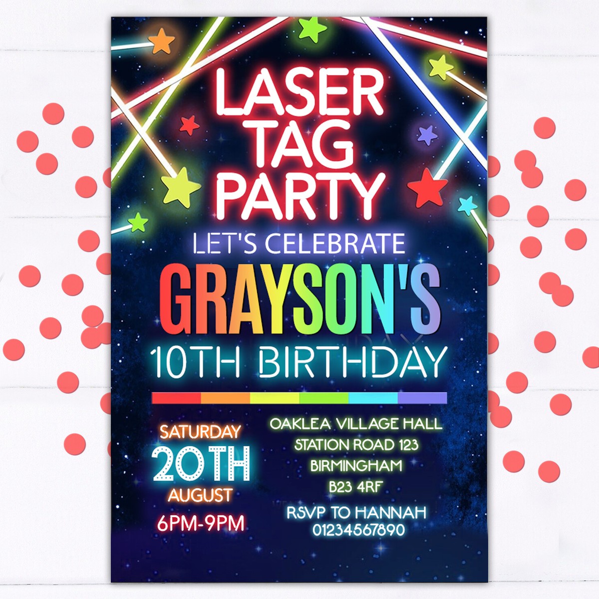 Laser Tag Party Invitations For Girls Creative A Thrilling Adventure