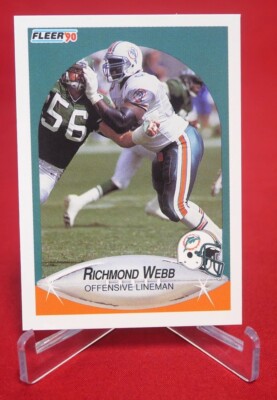 Richmond Webb Football Card NFL 1990 FLEER #U-81 Mint | eBay