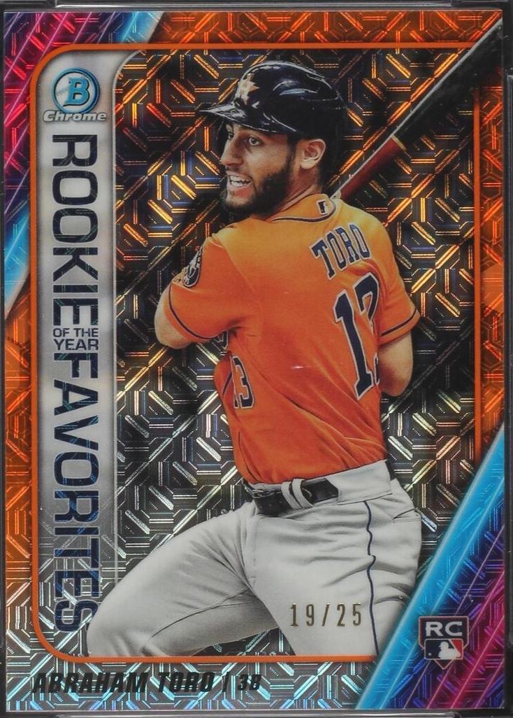 2020 Bowman - Rookie of the Year Favorites Chrome Abraham Toro #ROYF-AT ...