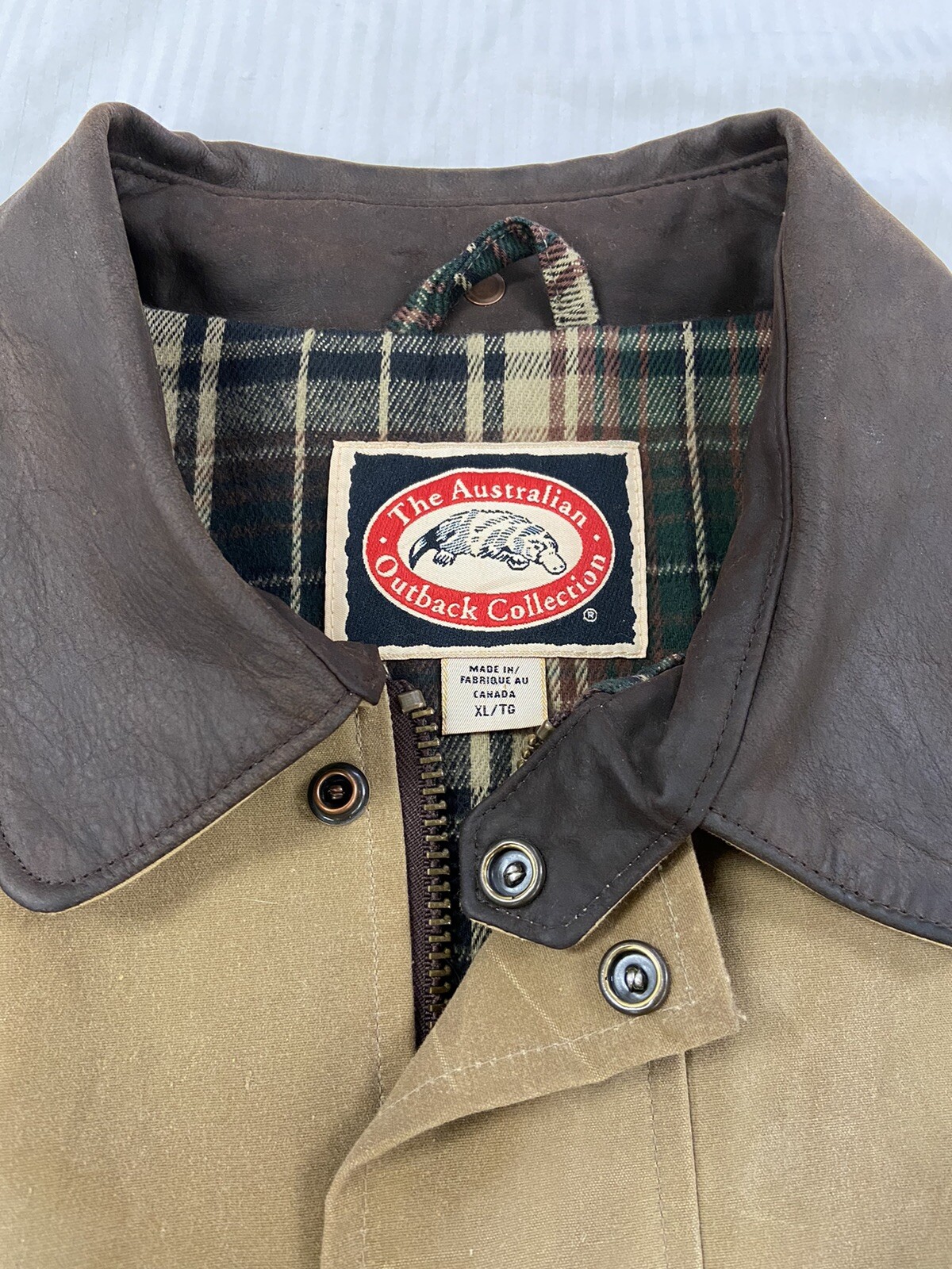 Vintage The Australian Outback Waxed Coat Jacket Size… - Gem