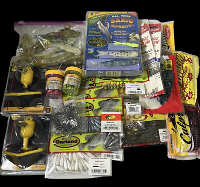 Lot Fishing Supplies Lures Hooks Baits Some Opened Some New Please Read ...
