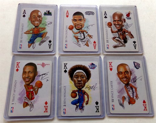 NBA Basketball Star Fridge Magnet Set 6 Ace & King Card Lot In Magnetic ...