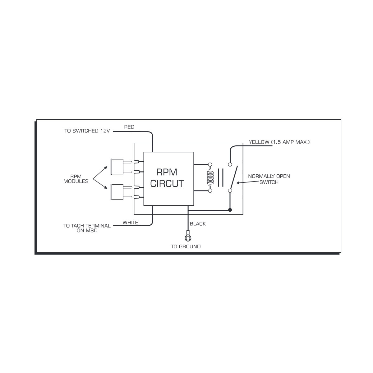 RPM Actived Window Switch for Shift Light or NOS Solenoid MSD | eBay