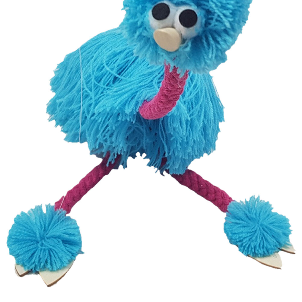 Fluffy String Ostrich Puppets Interactive Puppet Educational Toy for ...