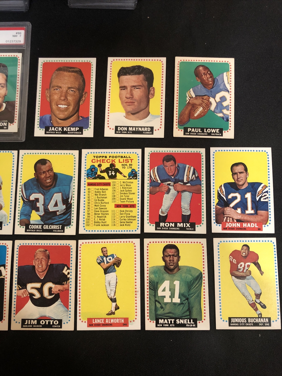1964 Topps Football Complete Set 176 Cards NM Beautiful Sharp PSA | eBay