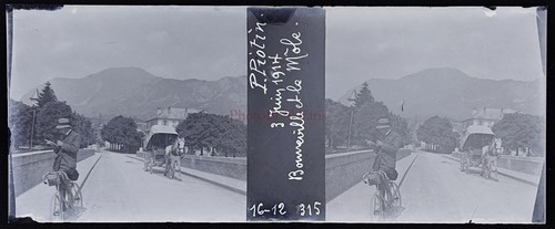 France Bonneville Instant June 3, 1914 Photo Negative Piotin Plate ...
