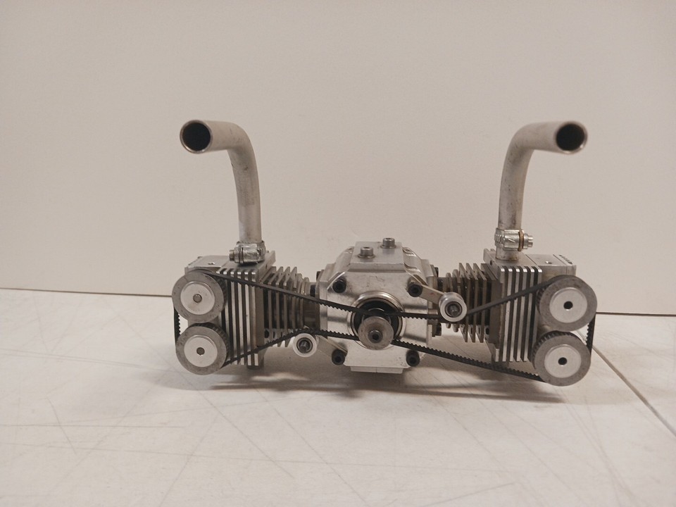 DOHC 20cc Twin RC Model Airplane Engine W/Mufflers | eBay
