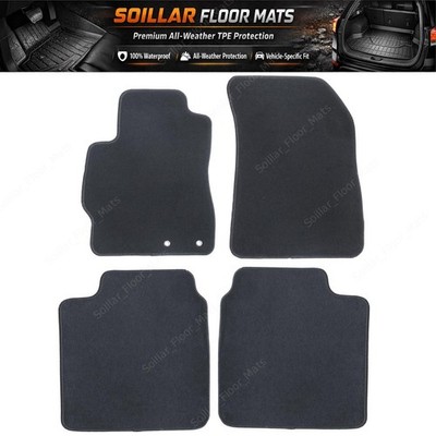 For 2012-2019 Nissan Versa Front & Rear Floor Mats Carpet Waterproof ...