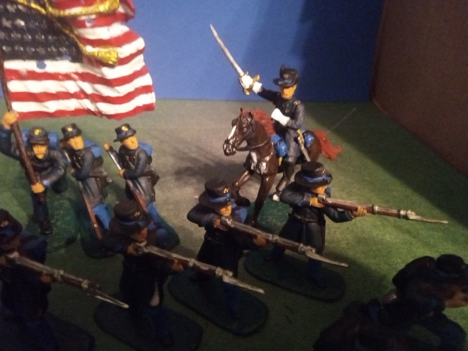 Civil War 1/32 Armies In Plastic 24th Michigan Iron Brigade Infantry ...