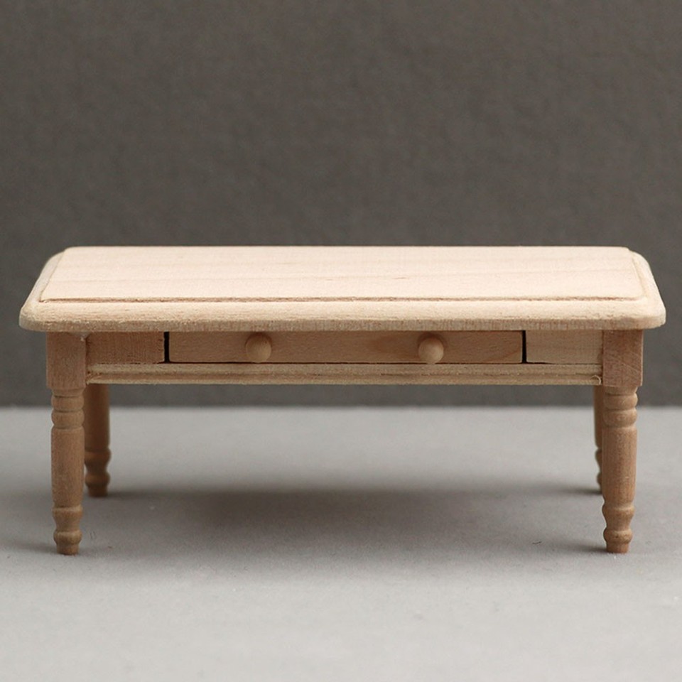Mini Furniture Model Baby Small End Table Miniature for Dollhouse ...