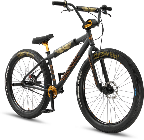 SE Bikes Beast Mode Ripper 27.5 Bike Matte Black and Gold BMX Cruiser ...