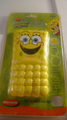 NEW vintage SpongeBob SquarePants Handheld Calculator SB60 Nickelodeon ...