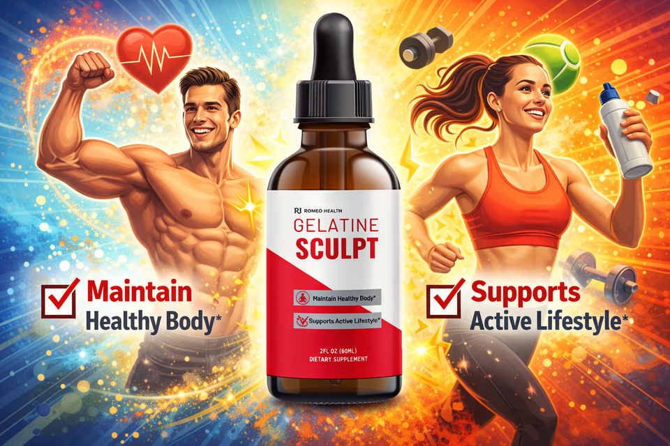 Gelatine Sculpt Drops Advanced Health & Weight Loss Supplement (2 ...