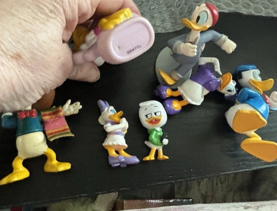 Disney Donald & Daisy Duck Mickey Mouse Friends PVC Figure Lot Cake ...