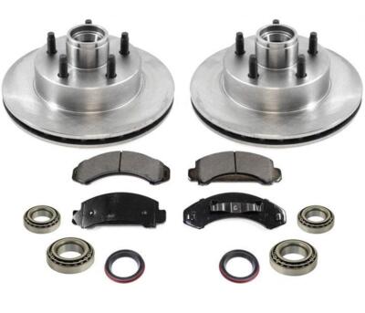 Front Disc Brake Rotors w/ Bearing Brake Pads Set for RWD Ford Ranger ...