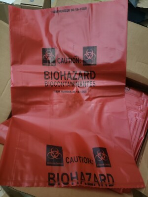 Disposables - Biohazard Bags Red