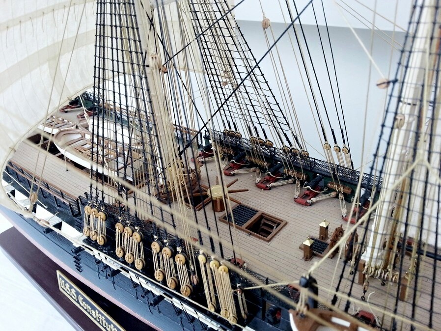Revell USS Constitution, United States 1:96 - hooks and eyelets for gun ...