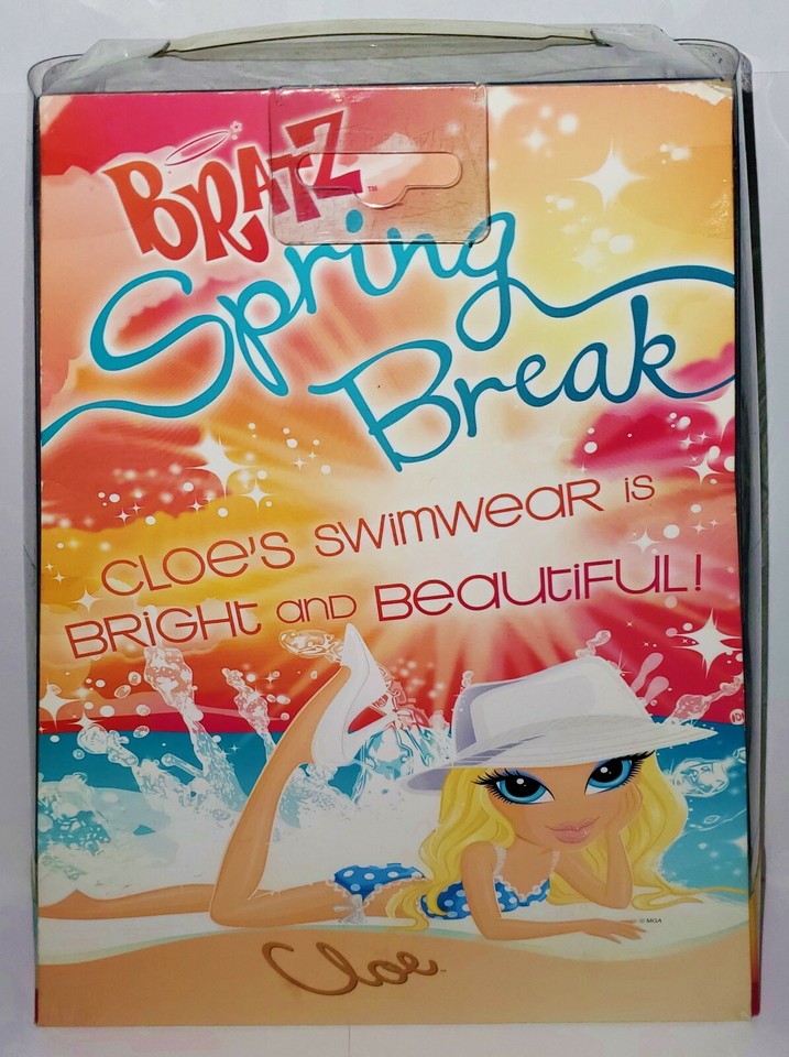 BRATZ SPRING BREAK Beach 2013 DOLL Fashion Set CLOE HOT Pink SURFBOARD ...