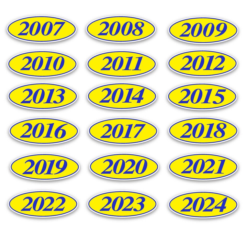 Oval Model Year Stickers, Car Dealership Windshield Stickers | eBay