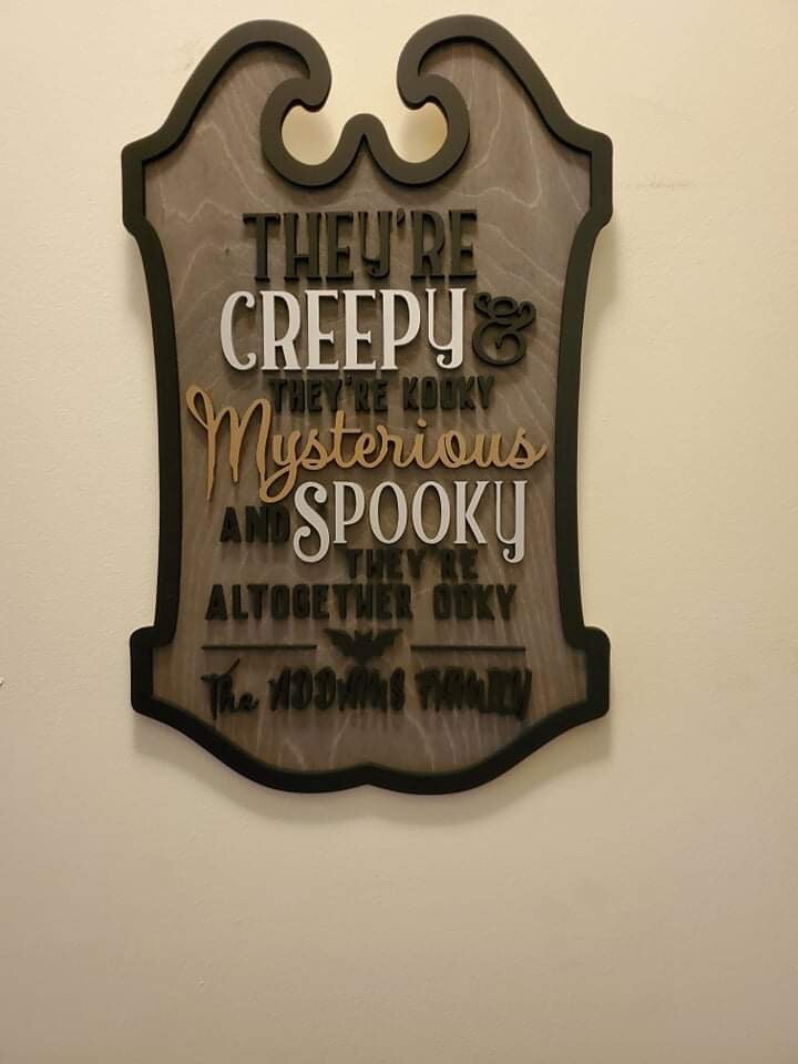 Adams family sign- Personalized | eBay