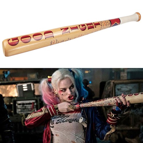 32'' Hallwoeen Cosplay Harley Quinn Suicide Squad Wooden Baseball Bat ...
