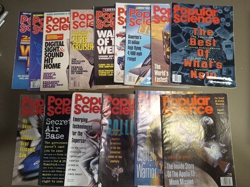 Lot of 15 Popular Science Magazines - 1989 - 1995 | eBay
