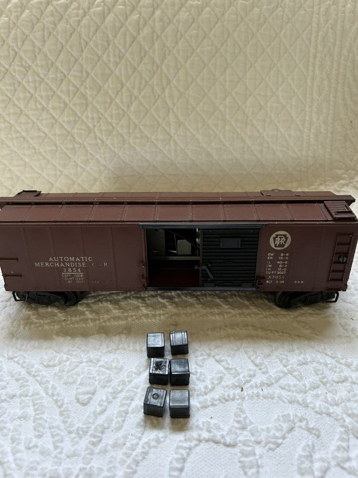 Lionel Lines Postwar O Scale 3854 PRR Automatic Merchandise Car- RARE ...