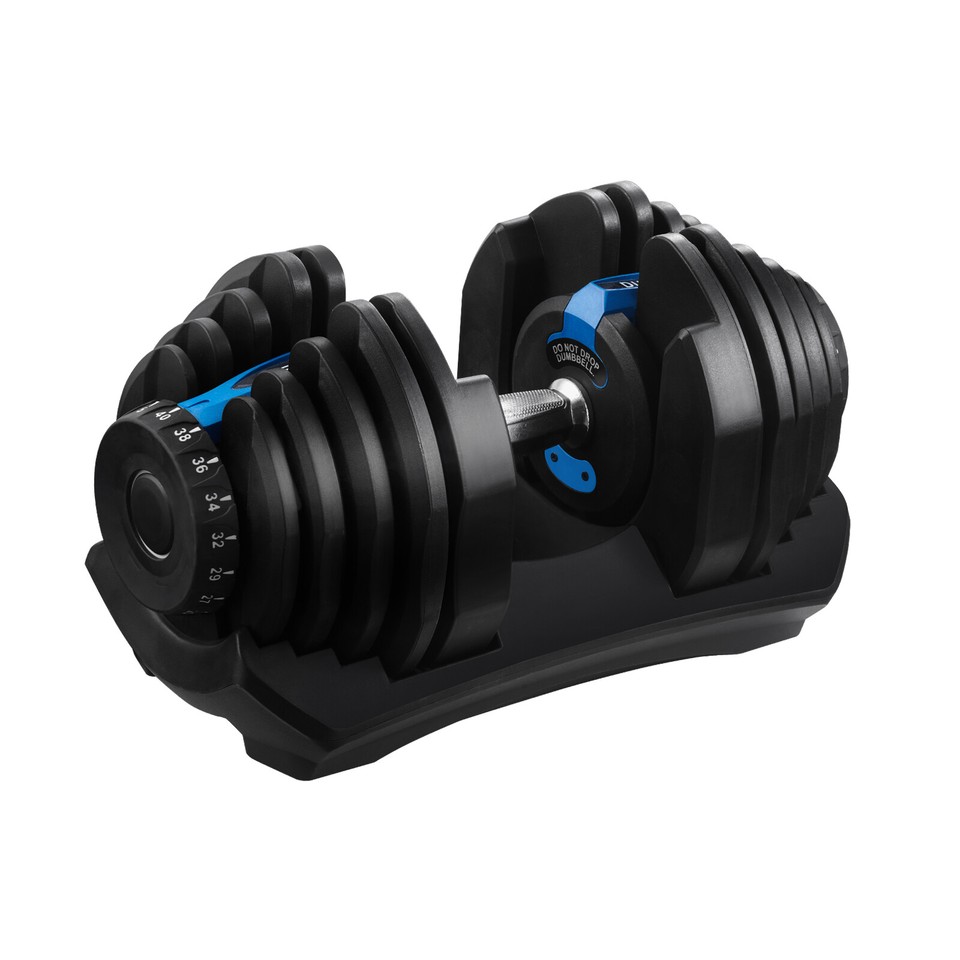 BSTSEL 12/24/40kg Adjustable Dumbbells Home Gym Fitness Equipment ...