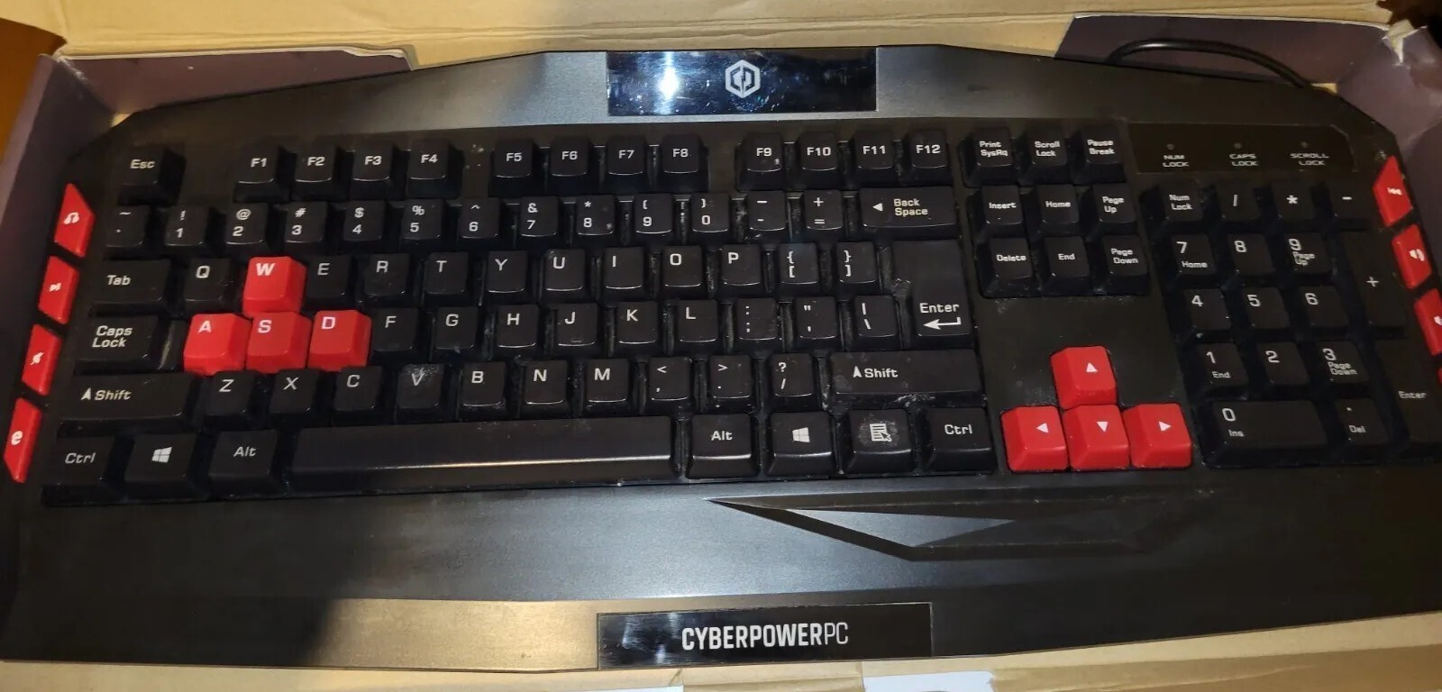 Cyberpower PC Desktop Multimedia Gaming Wired USB Keyboard | eBay