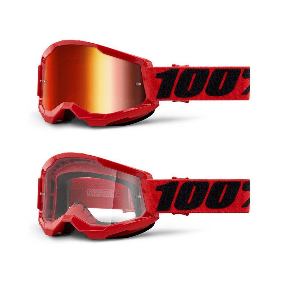 100% STRATA 2.0 Goggles Off-Road Motocross Goggles MTB Quad 100 Percent ...