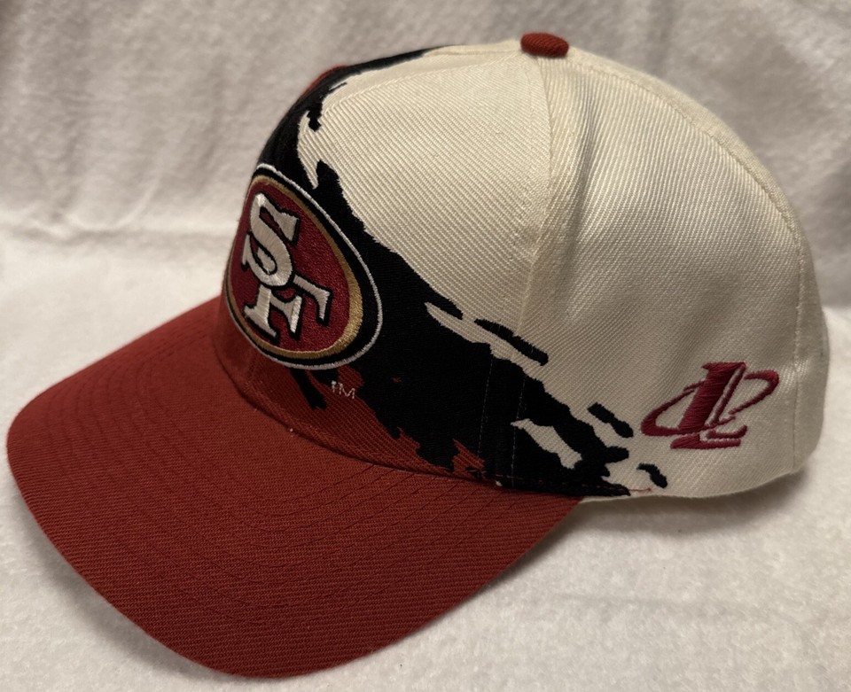 VTG NFL Logo Athletic San Francisco 49ers Splash Snapback Hat Pro Line ...