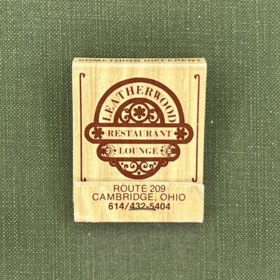 Leatherwood Restaurant Lounge Ramada Inn Cambridge Ohio Rare Vintage ...