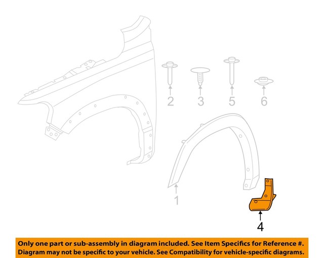 CHRYSLER OEM 2019 1500 Fender Exterior Trim-Protector Right 68349566AB ...