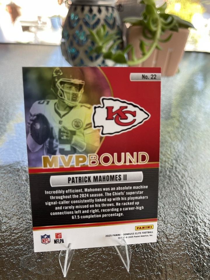 2025 Donruss Elite Patrick Mahomes II MVP Bound Letter “I” | eBay