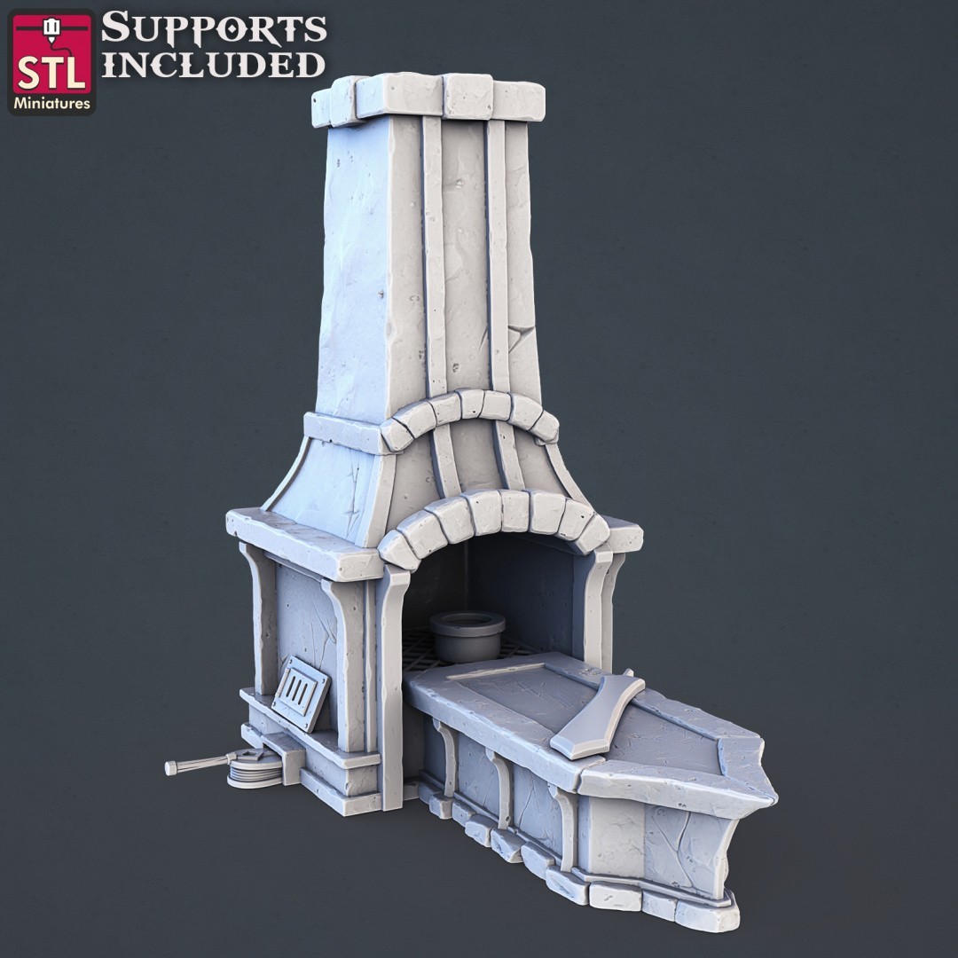 STL Miniature DnD Genasi Forge Terrain Scenery Props Fantasy Pathfinder ...