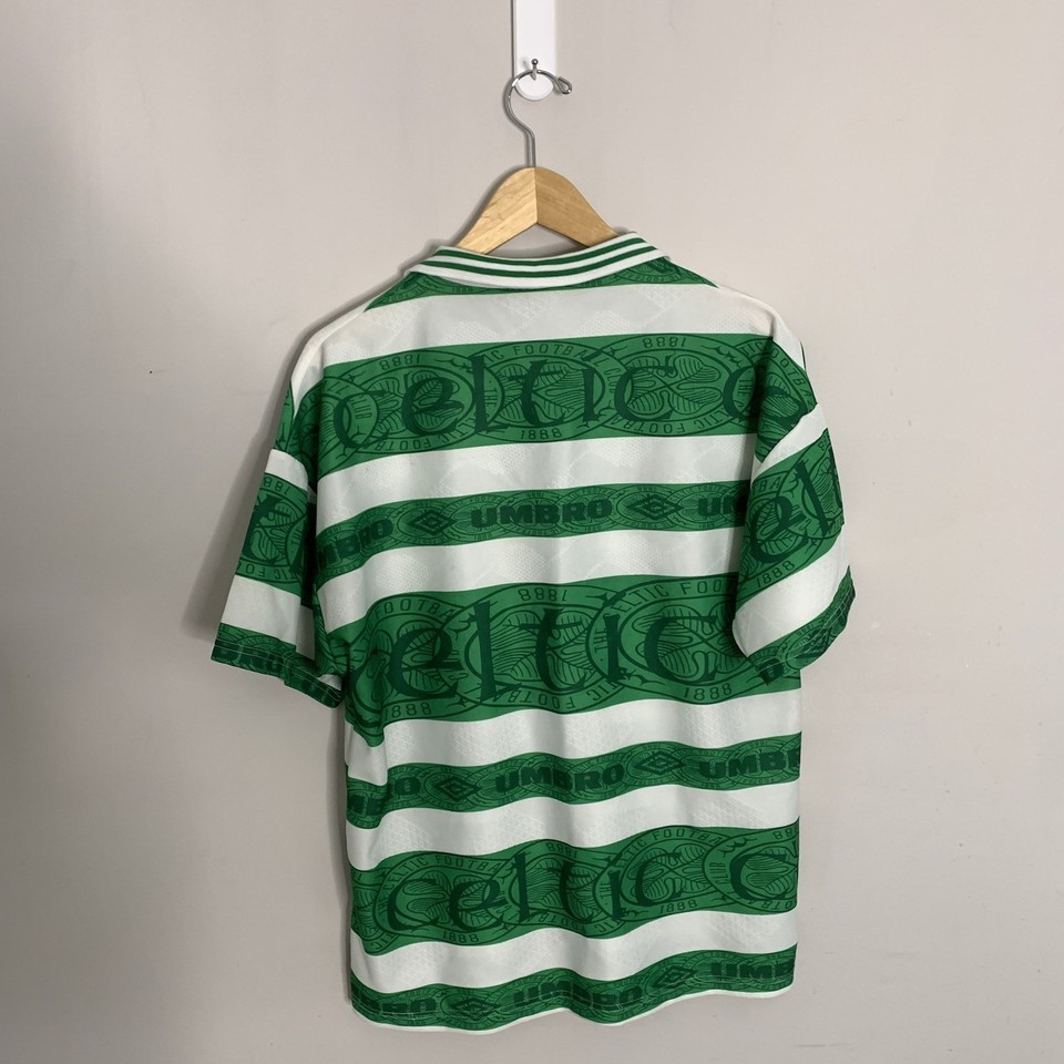 Vintage Umbro FC Celtic 1995-1997 Home Football Shirt Soccer Jersey ...