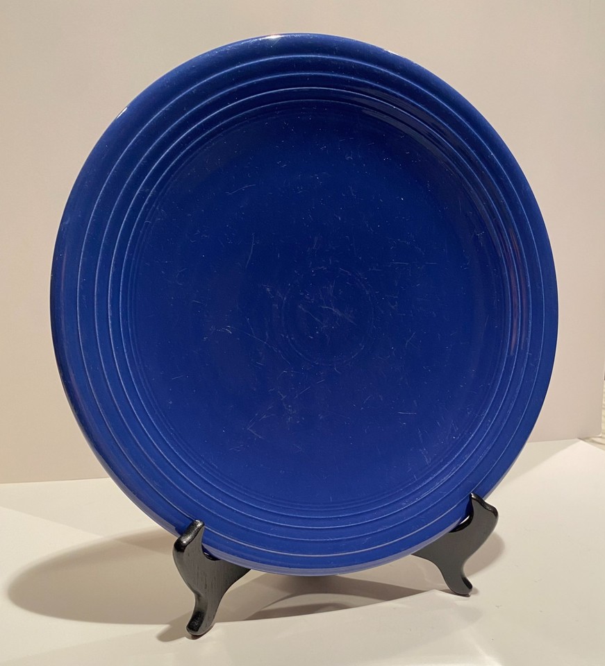 Vintage Fiesta Cobalt Blue 13” Chop Plate Fiestaware HLC USA | eBay