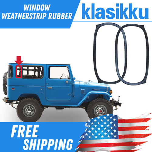 TOYOTA LAND CRUISER FJ40 BJ40 SIDE KICK OUT WINDOW WEATHERSTRIP RUBBER ...