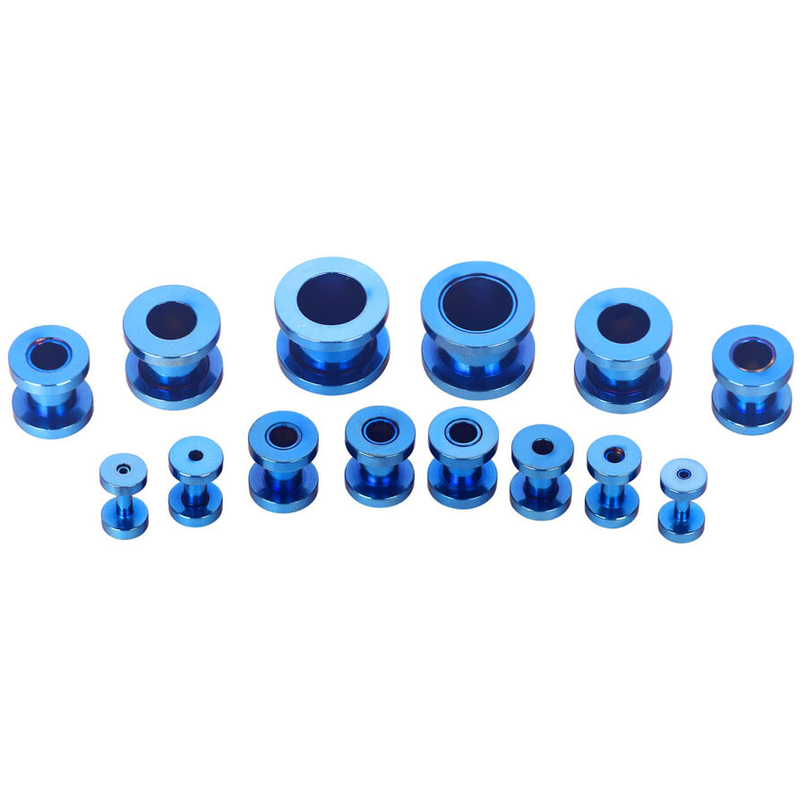 24PC Ear Stretching Kit 12G-00G Beginner Gauge Surgical Steel Taper ...