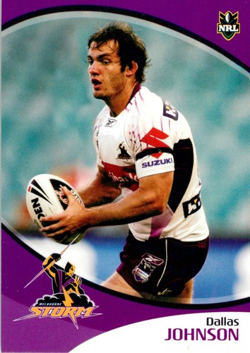 New 2009 MELBOURNE STORM NRL Premiers Card DALLAS JOHNSON Daily ...