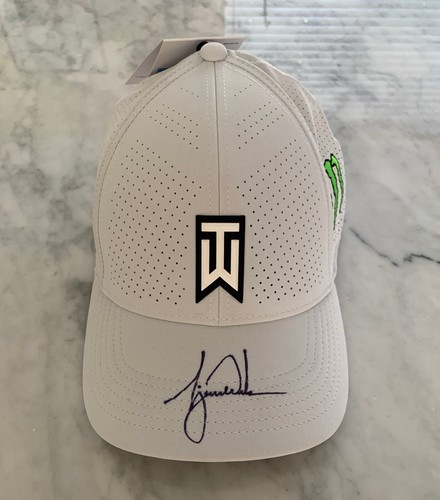 Tiger Woods Autographed Hat Nike TW Monster Energy Beckett ...