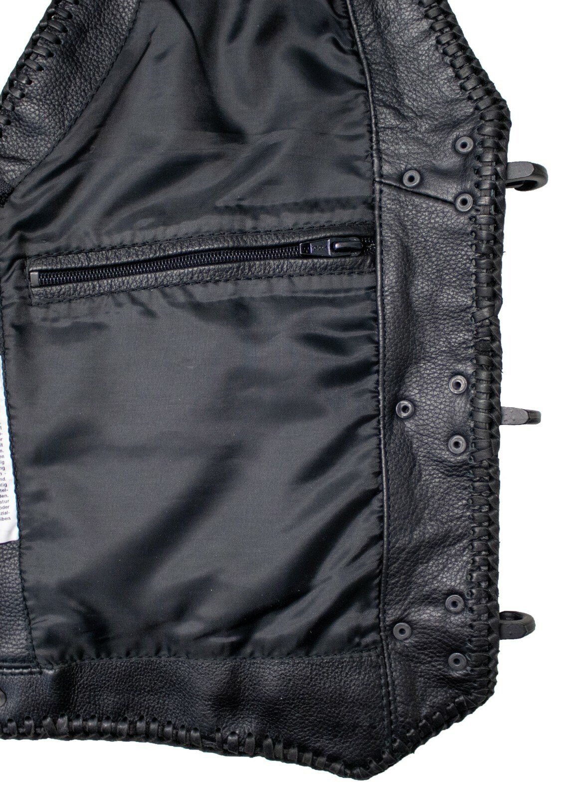 Herren Biker Motorrad Lederweste Kutte Lederkutte Chopperweste ...