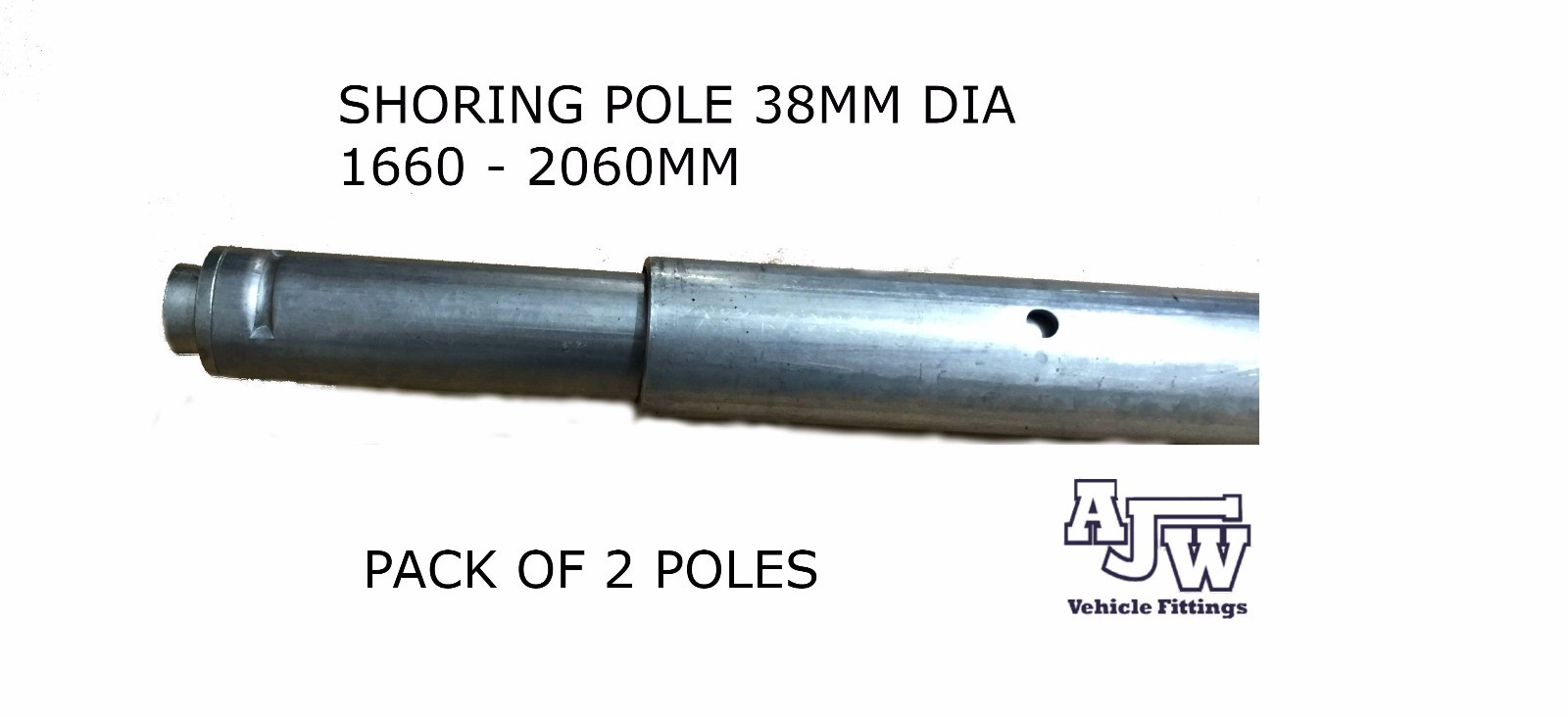 2 Telescopic Shoring Load Bar Pole 1660-2060 Load Restraint Q Track ...